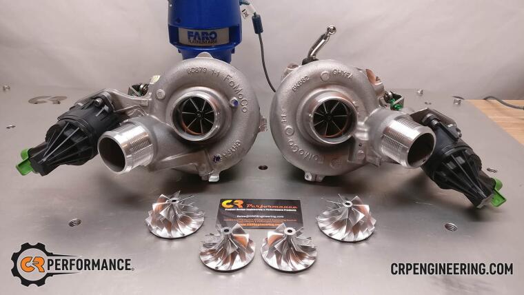 2017 F-150/Raptor 3.5L EcoBoost Stage 5 46mm / 50mm CR 8 Blade Turbine ...