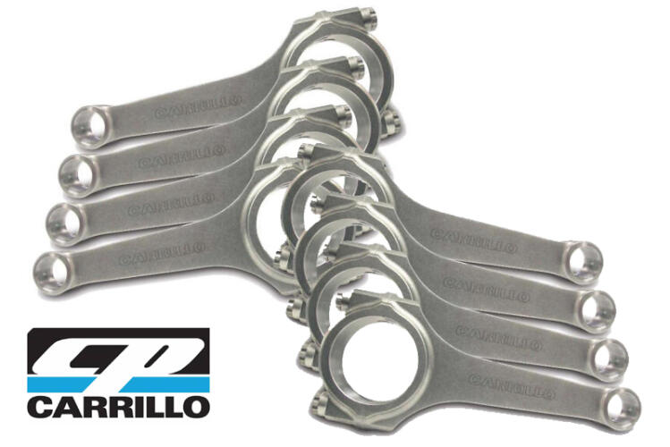 CARRILLO 6.125" H-BEAM RODS - LS/LT - CARR FASTENER - 2.100 ROD BEARING ...