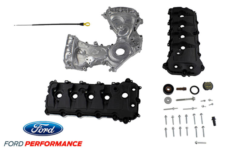 Ford Performance Cam Cover & Front Timing Cover Kit - Coyote | FRDM6580 ...